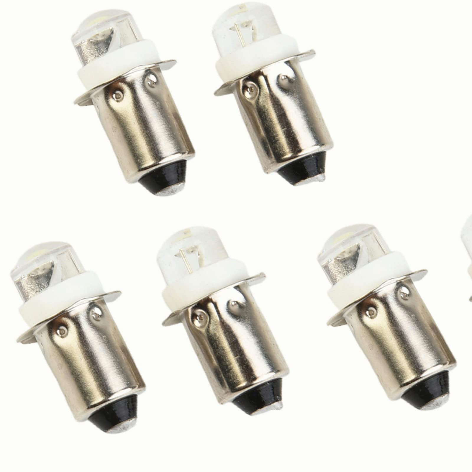5 Pack P13.5S LED Flashlight Bulb, 3V Replacement Part Conversion Kit ...