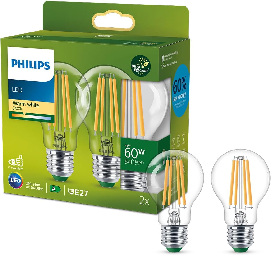 Philips LED Lampadina Goccia, 23W, E27, Luce Bianca calda, 3452 lumen ...