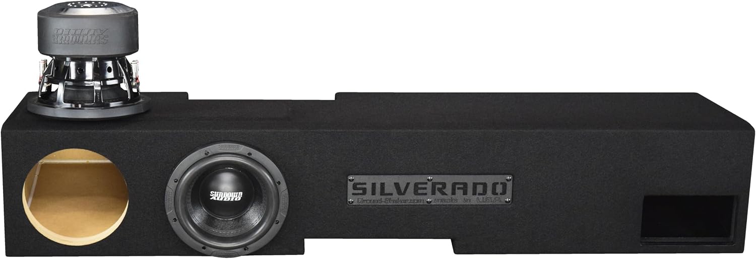 Amazon.com: 8" Dual ported sub Box, fits 2019-2025 Chevy Silverado ...