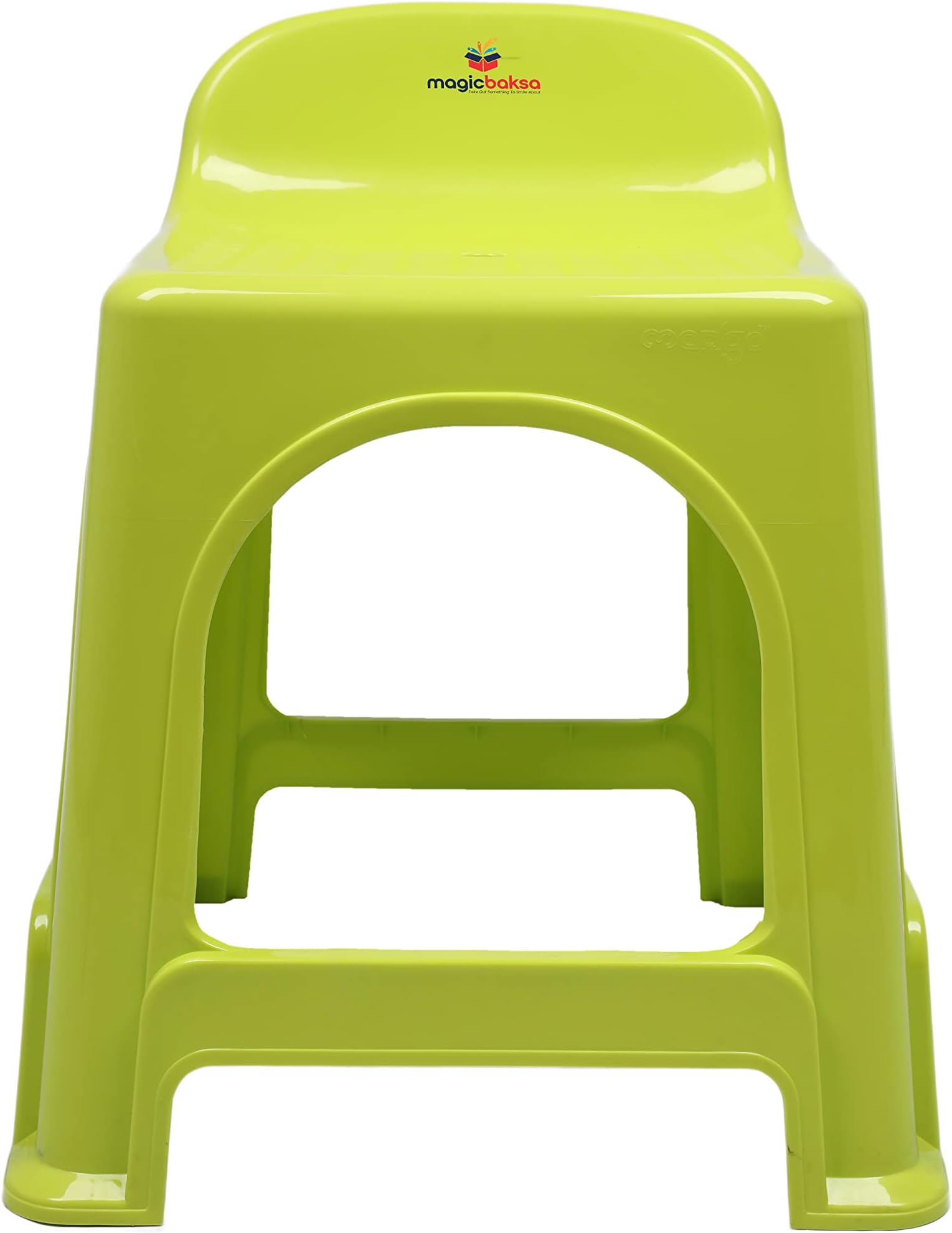 RW REST WELL Tik-Tok Full Size Plastic Stool Chair with Back Rest for ...