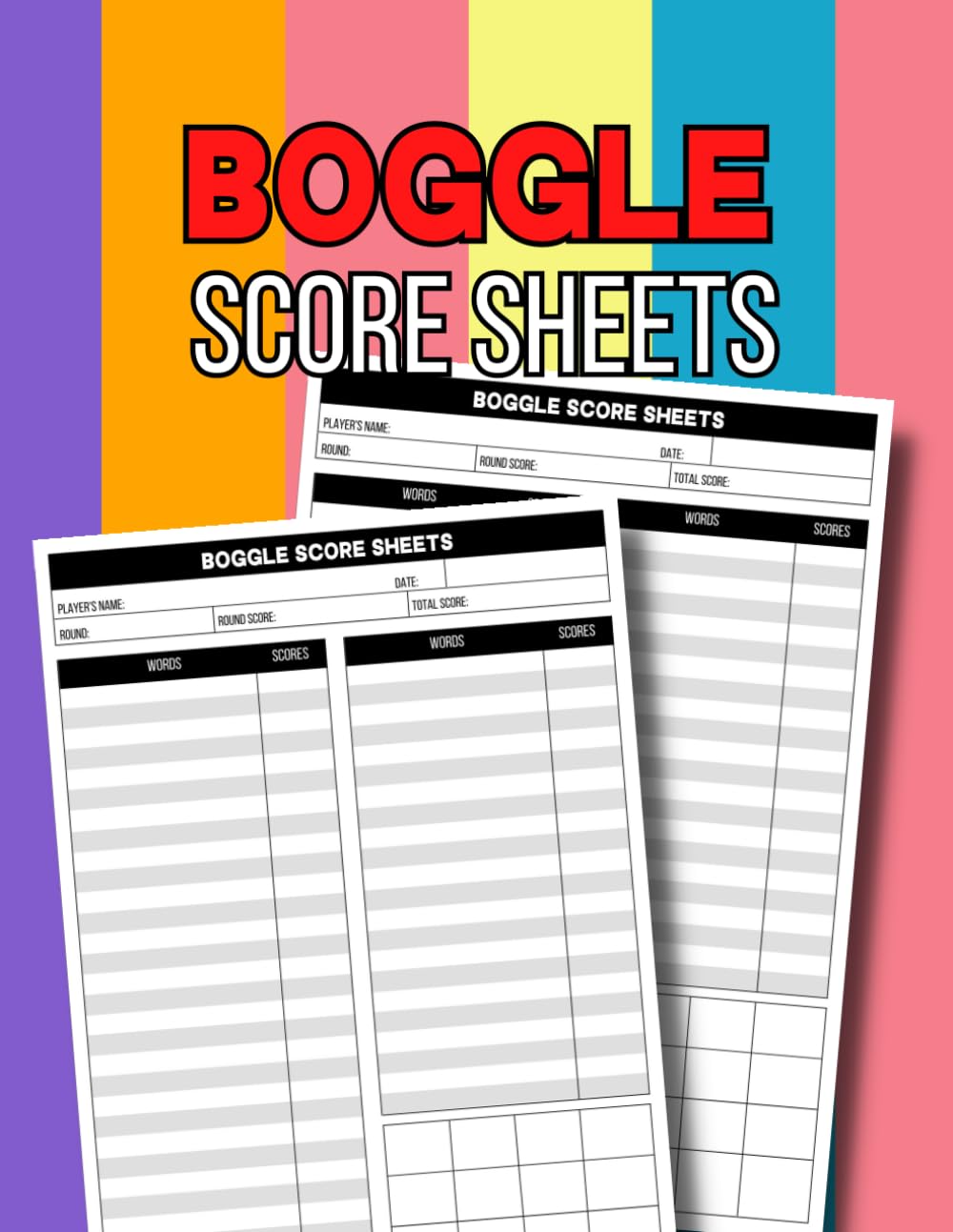 Amazon.com: Boggle Score Sheets: Cute Scoring Pads For Boggle Lovers ...