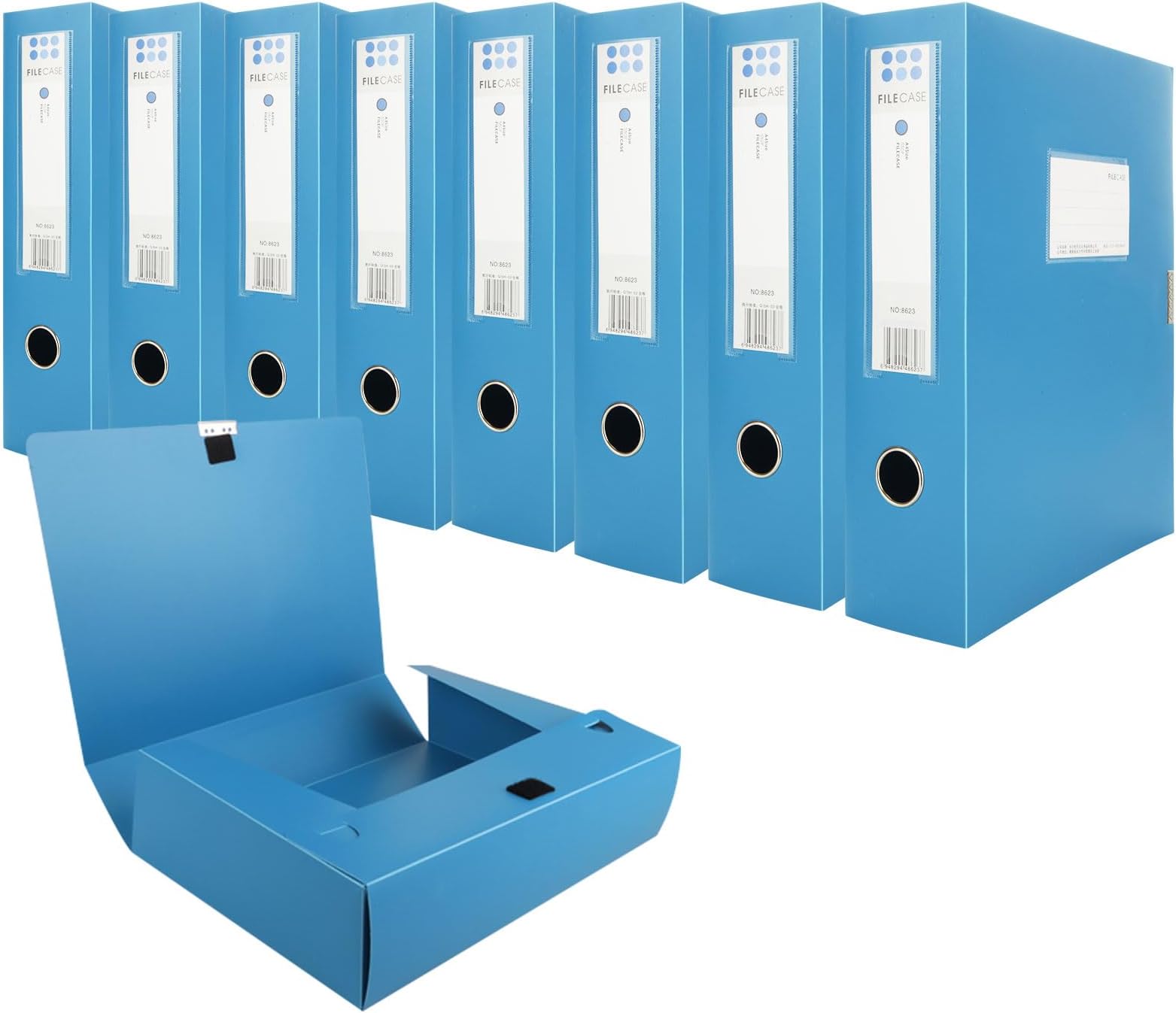 Q-Connect 75mm Box File Foolscap Blue (5 Pack) : Amazon.co.uk ...