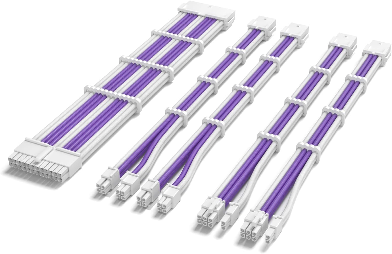 Amazon.com: Vetroo PSU Extension Cable Sleeved Customization Mod PC ...