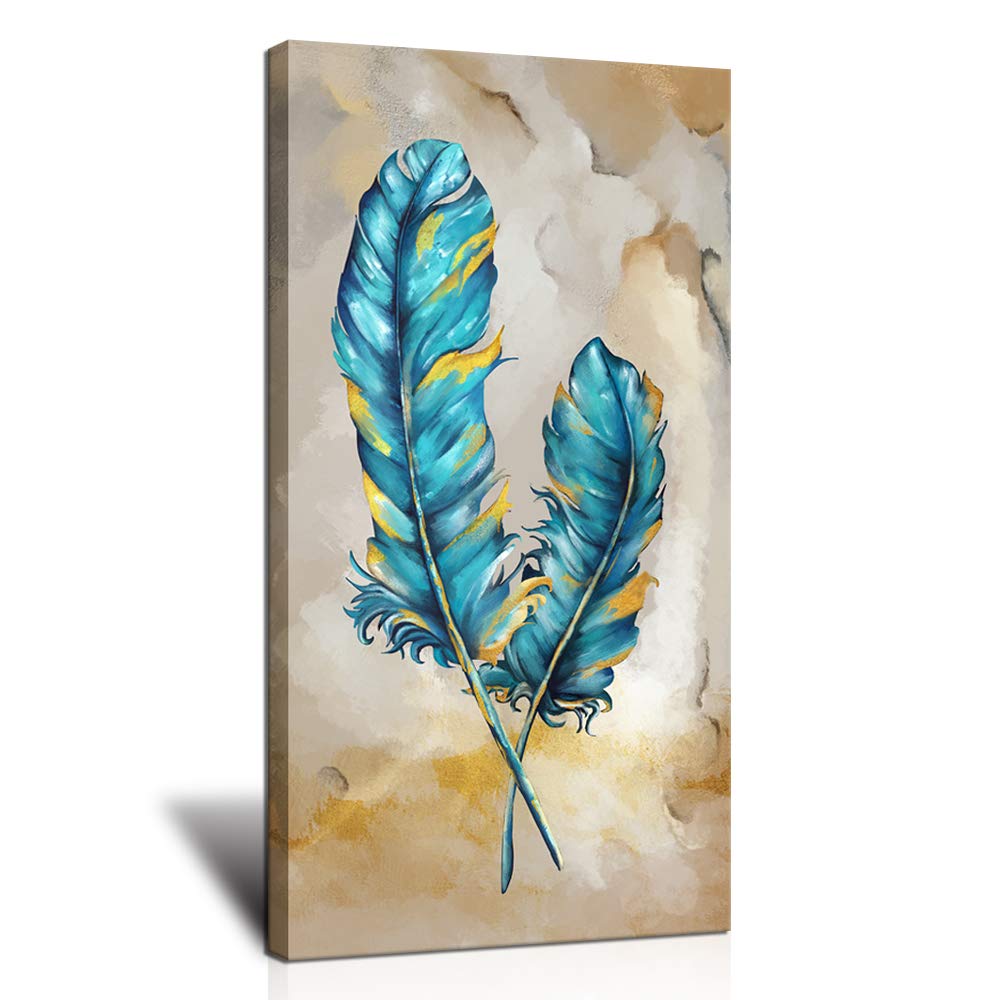 Feather Painting On Canvas