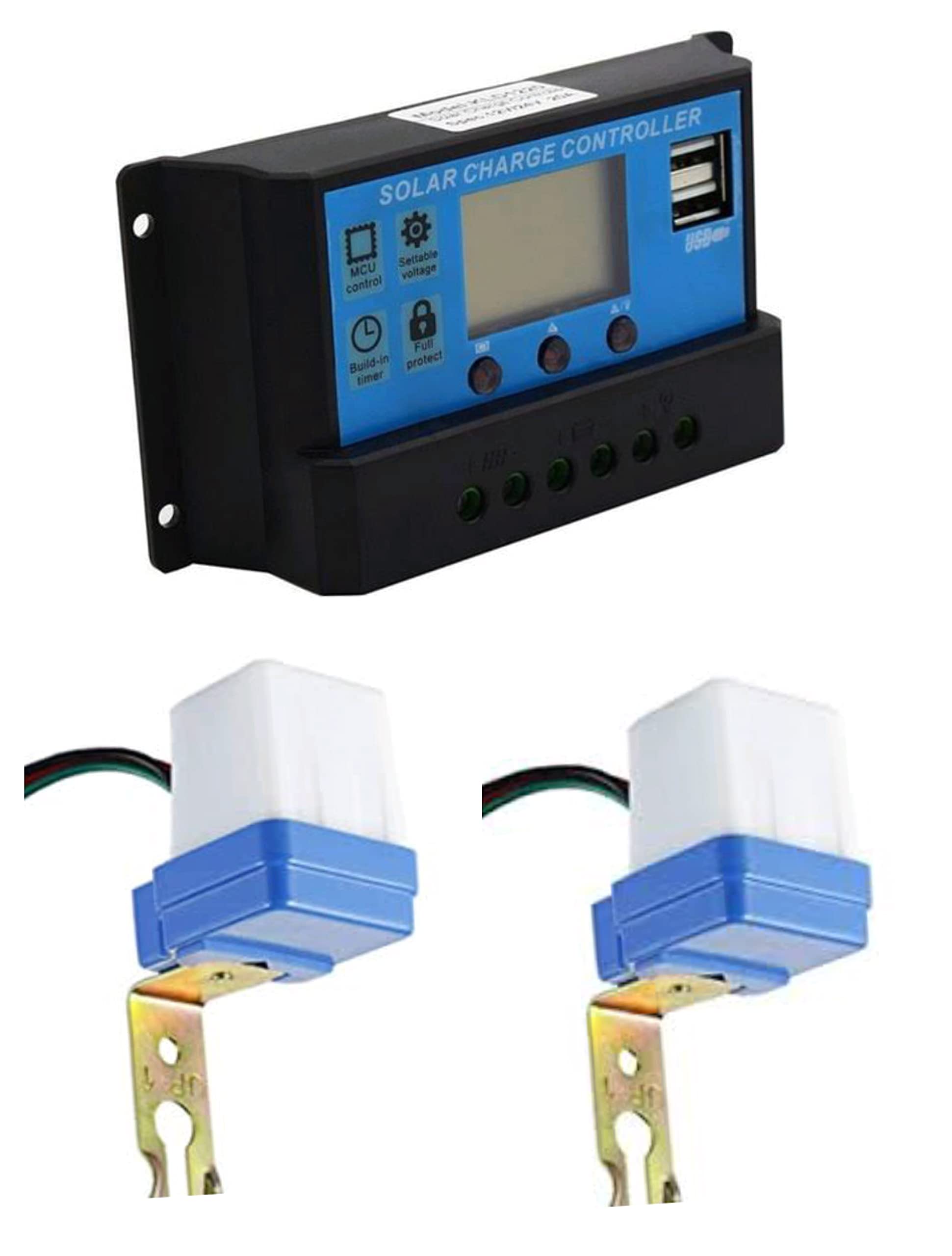Automatic Day Night Switch 10 amp Load Capacity Solar Charge Controller ...