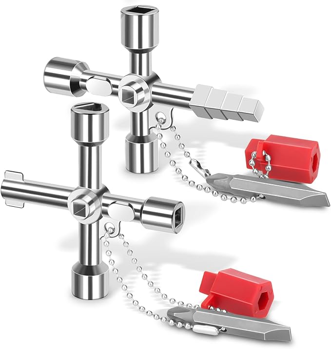 EEEKit 6-Way Multi-Functional Utility Key, Radiator Bleed Key, Gas ...