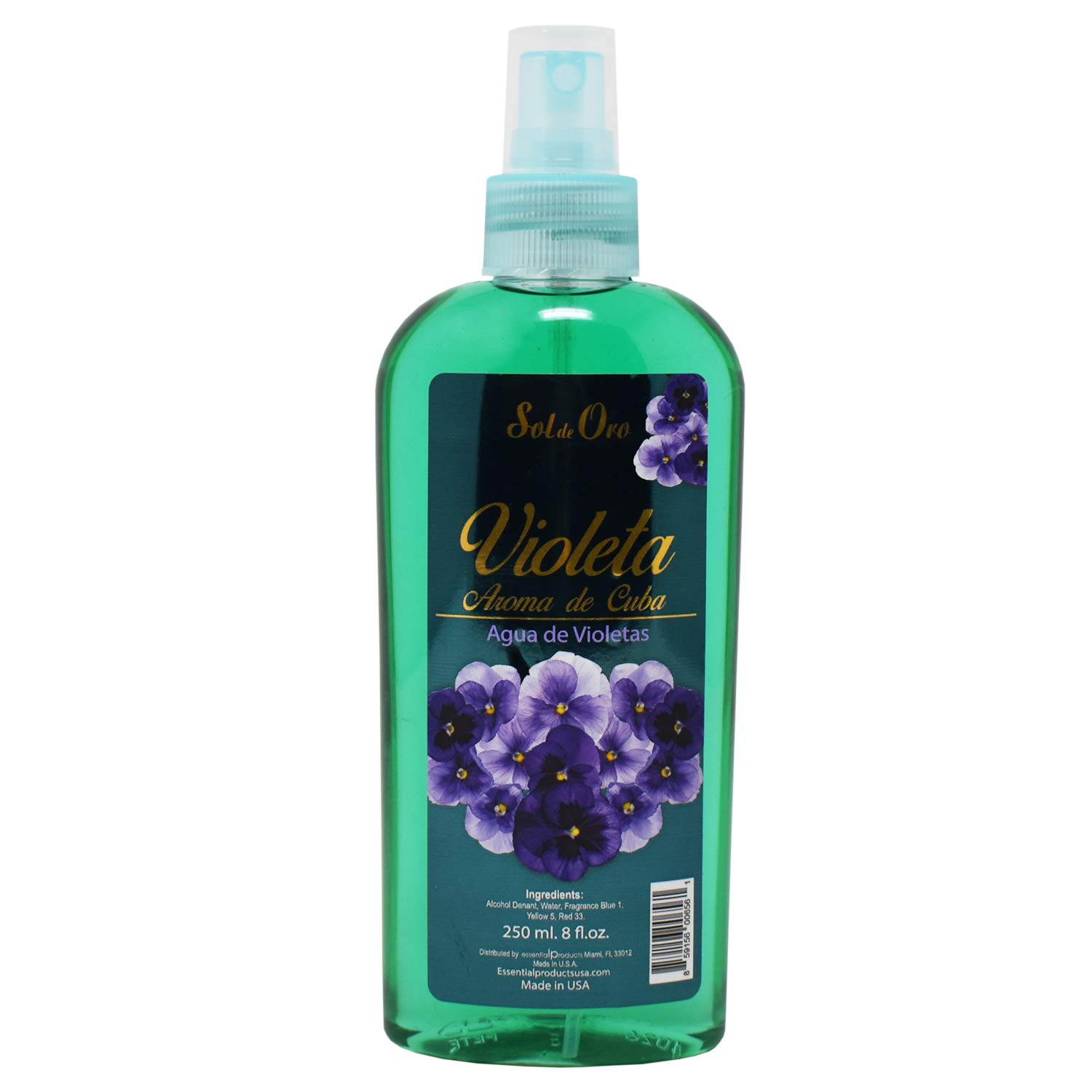 Amazon.com : Sol de Oro Violeta Aroma de Cuba Agua de Violetas - Violet ...