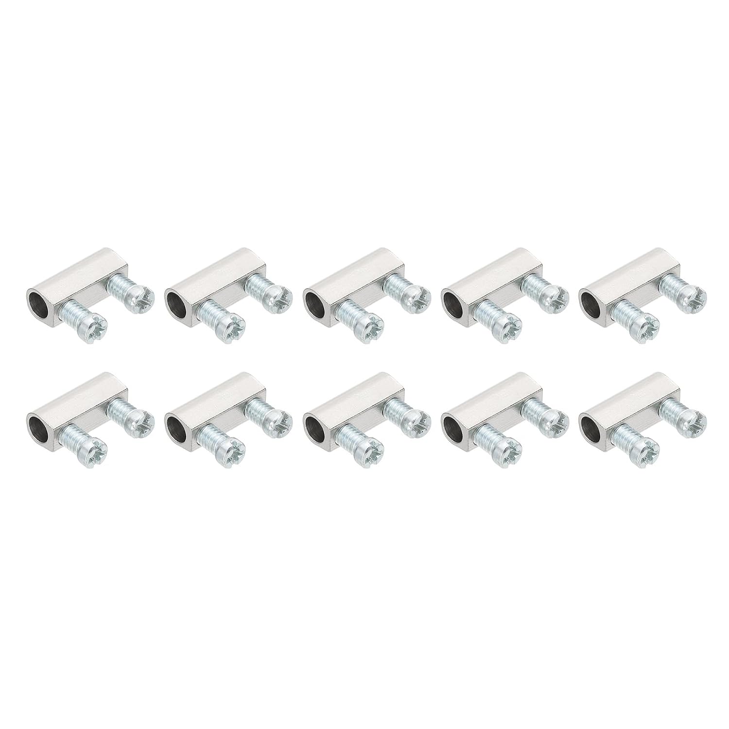 PATIKIL 16x6x7mm Wire Rope Clips, 15A 10Pcs Copper Wire Connector Cable ...