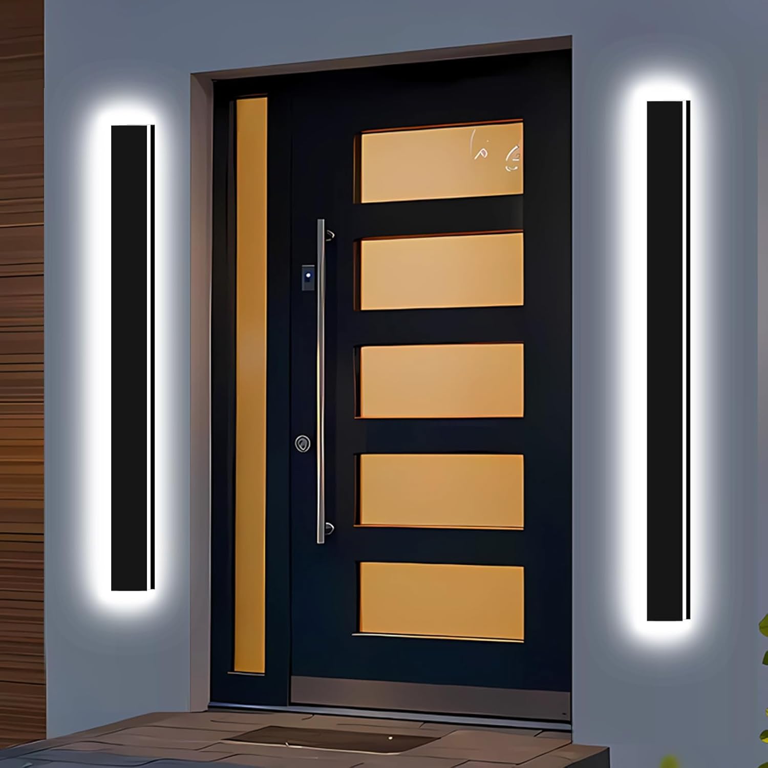 Picico 2PC 70in Modern Outdoor Lights,4.33 Inch Wide IP65 Waterproof ...