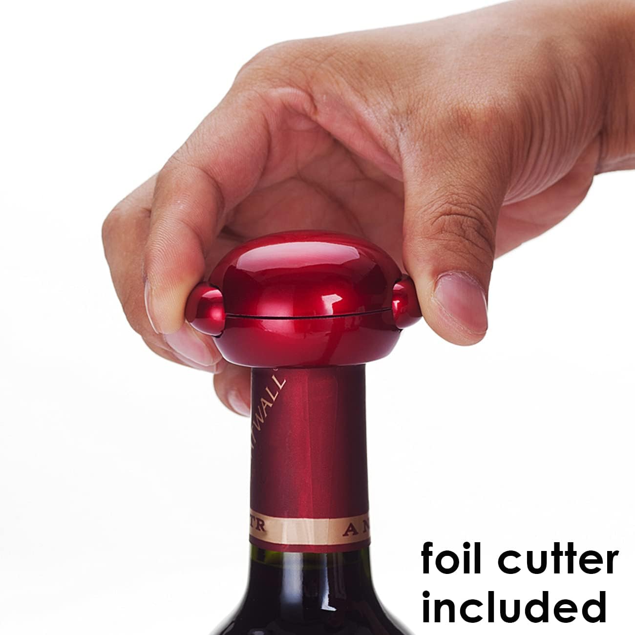 Wine Bottle Opener – Vertical Lever Corkscrew Wine Opener with Foil ...