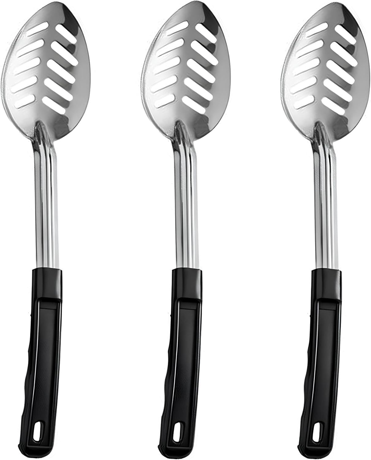 Amazon.com: 3 Pcs Stainless Steel Slotted Spoons - Large, 13 Inch ...