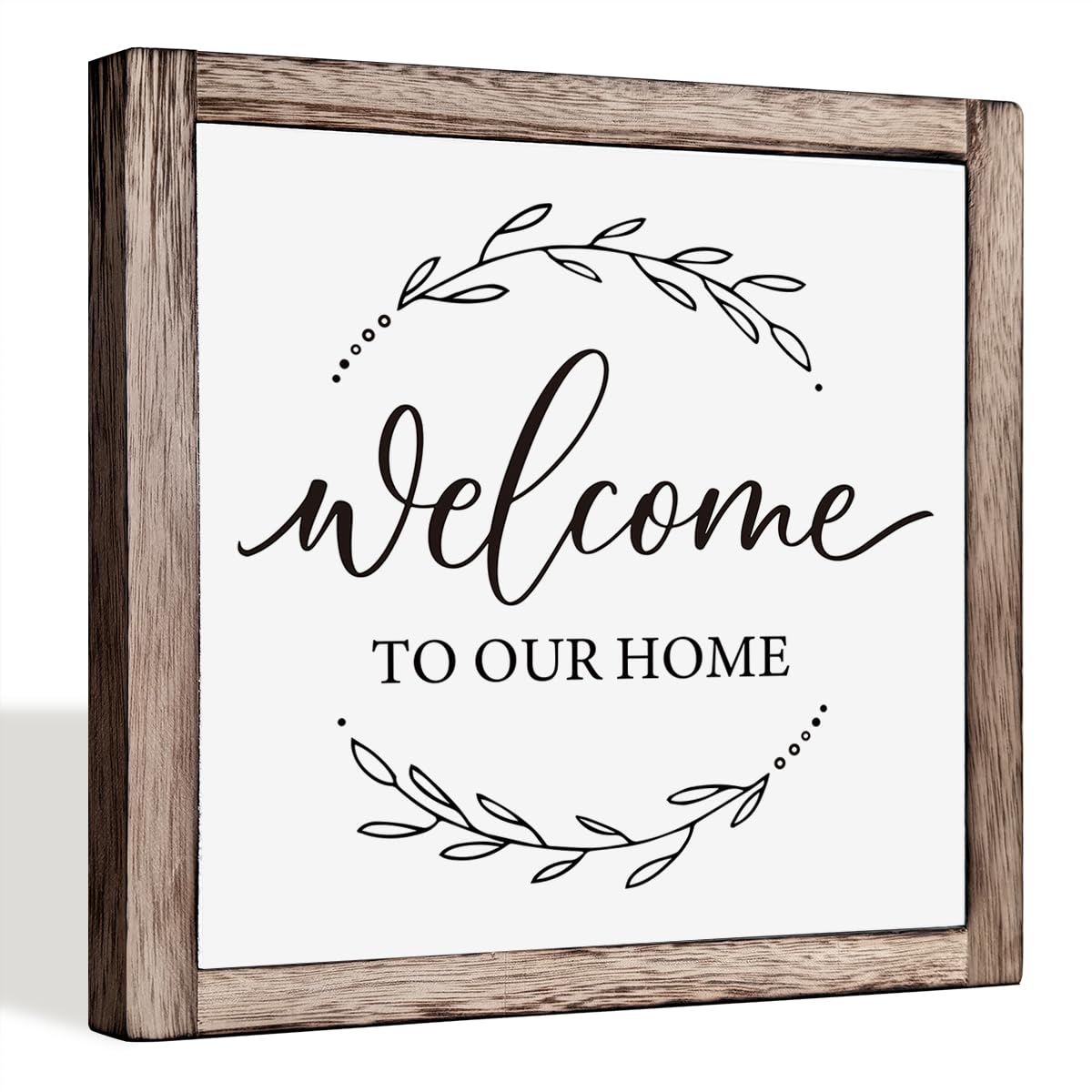 Amazon.com: Welcome to Our Home Sign, Welcome Home Sign, Box Wood ...