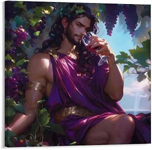 Amazon.com: Dionysus Greek Mythology Bacchus Art Painting Poster Room ...