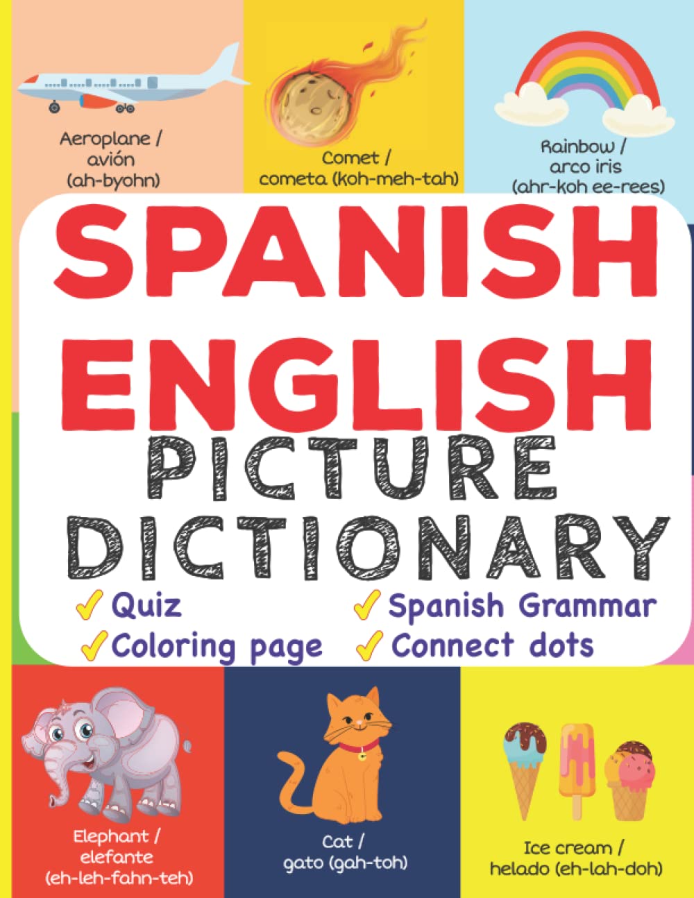 Spanish English Picture Dictionary: Over 500+ Spanish Words, Learn ...