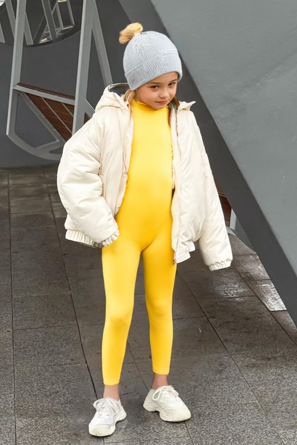 Snapklik.com : Kids Girls One Piece Spandex Unitards, Long Sleeve ...
