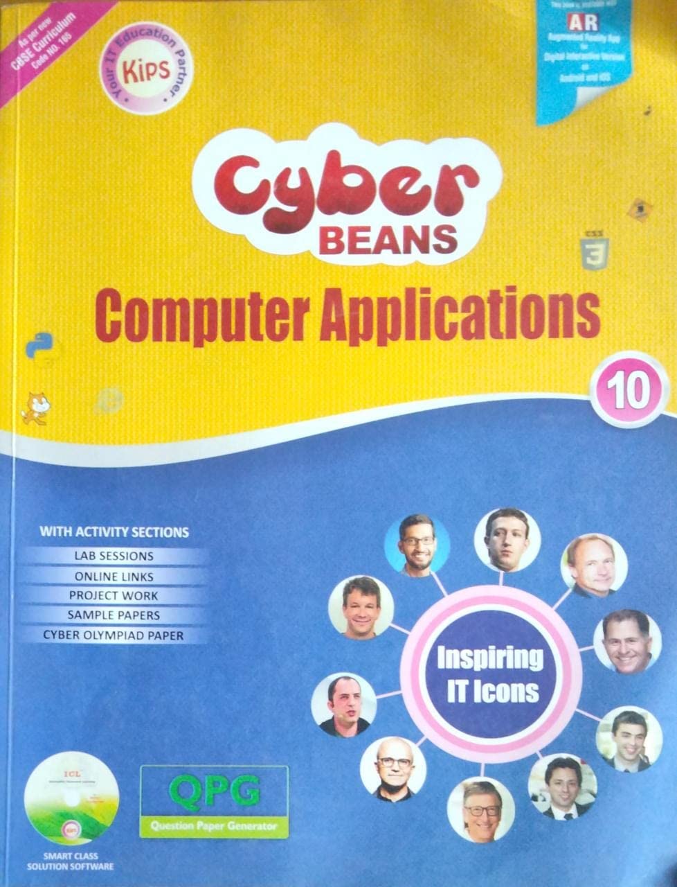 Amazon.in: Buy Kips Cyber Beans Computer Applications Class 10 Second ...