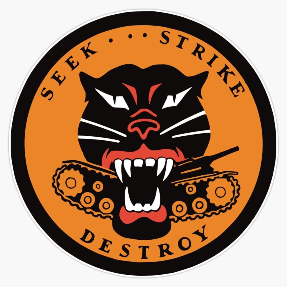 Amazon.com - Tank Destroyer Panther Hellcat Patch Window Bumper Sticker ...