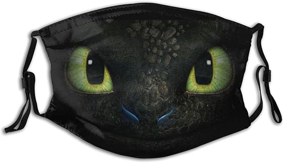 Httyd Toothless Outdoor Mouth Face Mask Cute Cool Landscape Children ...