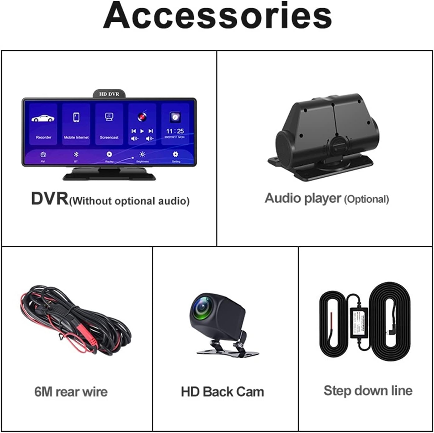 10.26 Inch Car DVR with CarPlay/Android Auto Smart Screen User Manual