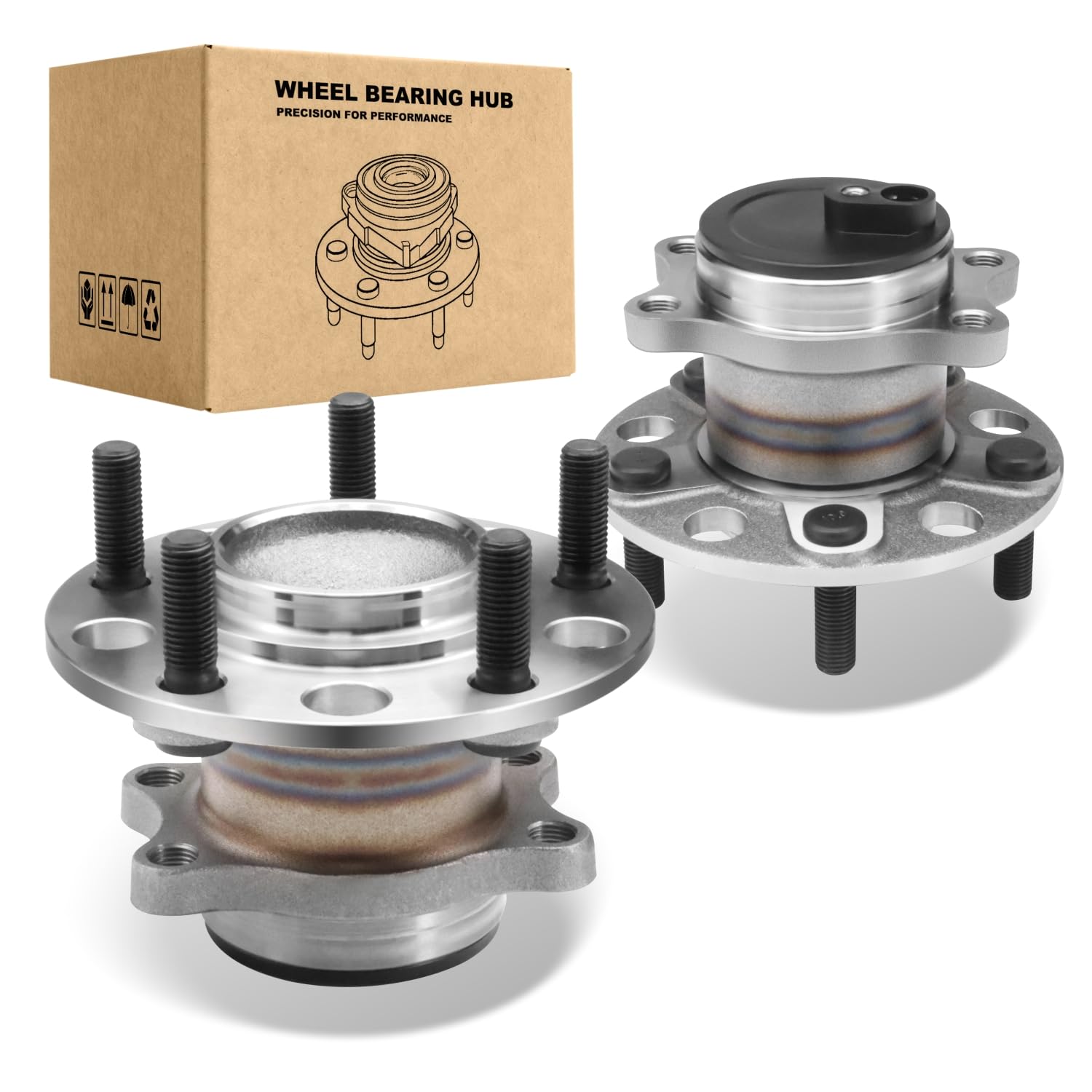 Amazon.com: Vextone 512332 2pcs Rear Wheel Bearing Hub Assembly Fit for ...