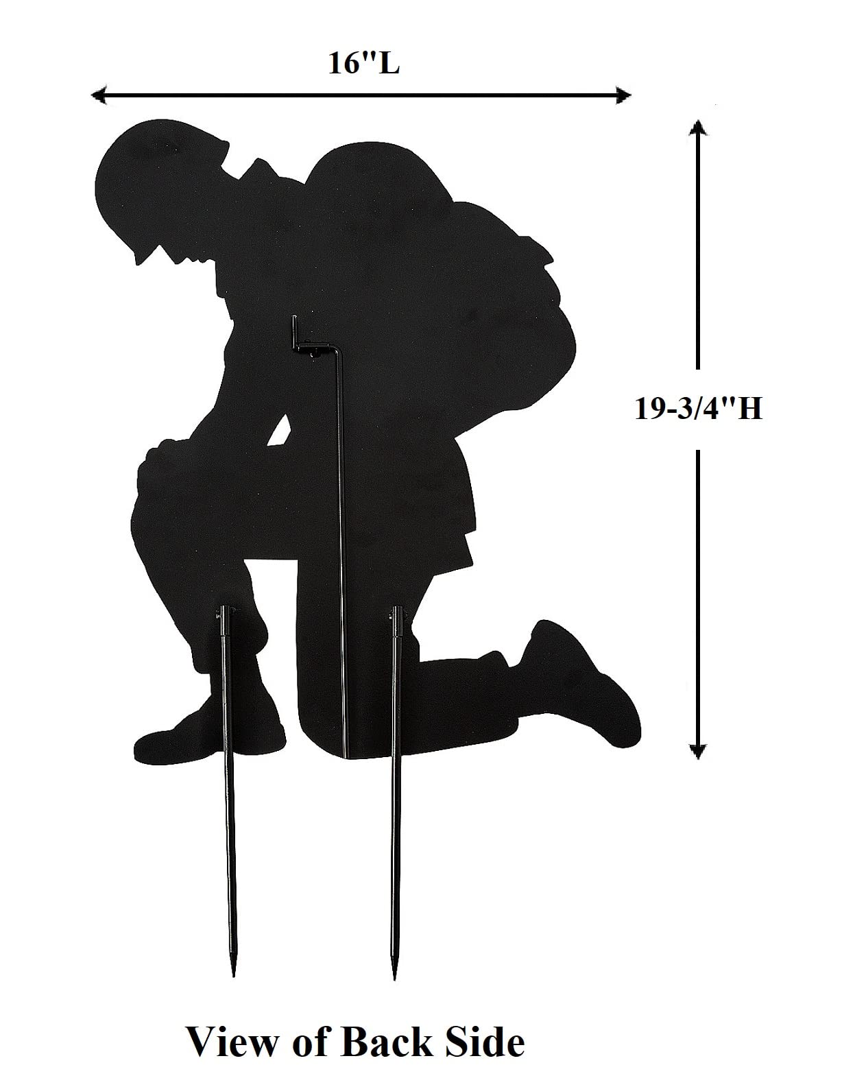Soldier Silhouette Kneeling