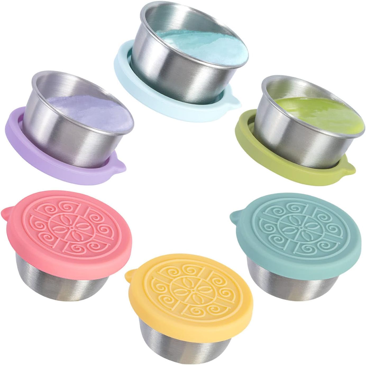 Amazon.com: LEADUP 18/8 Stainless Steel Leakproof Dips Condiment ...