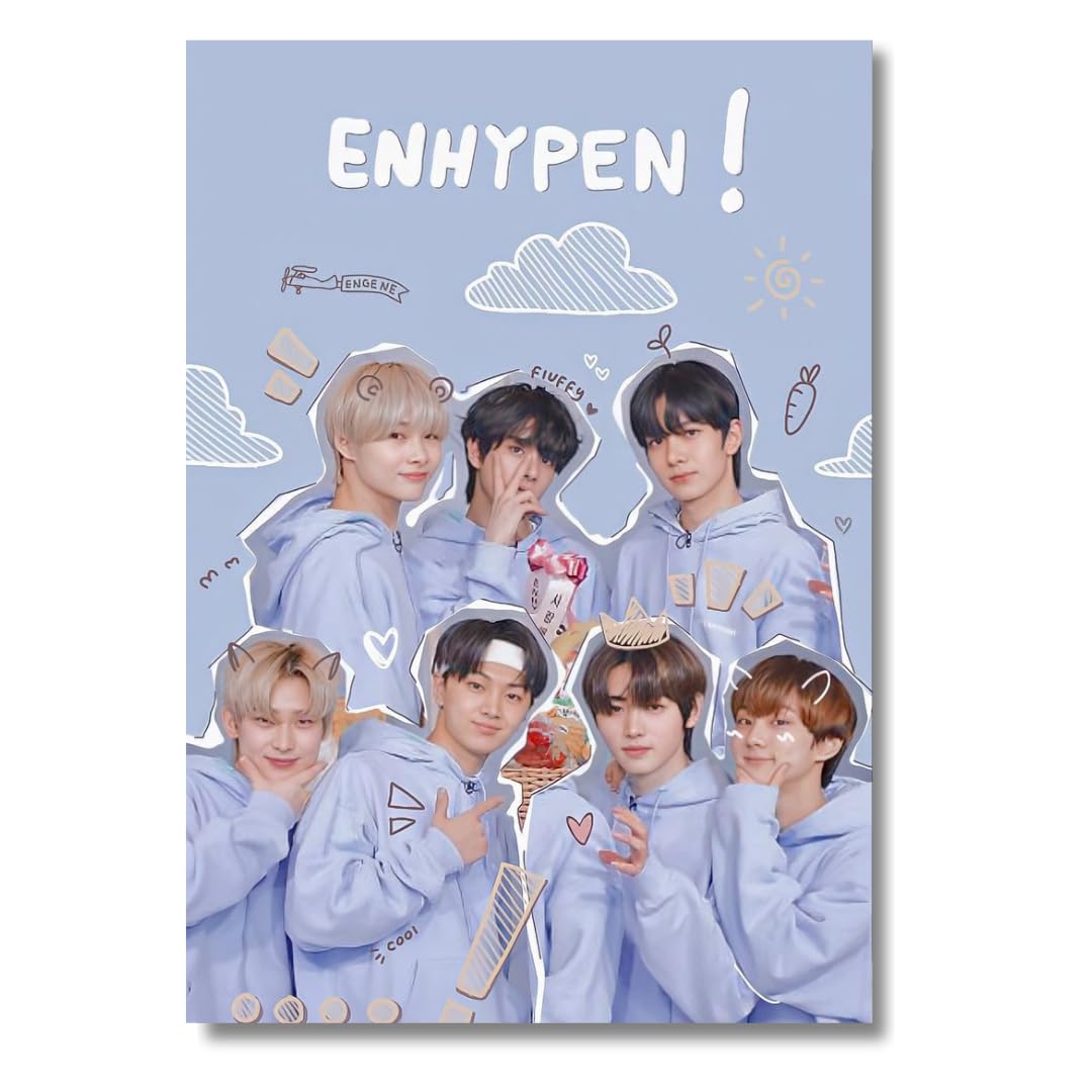 ENHYPEN | K Pop Posters for Wall | Idol Group | 400 GSM | Gloss ...