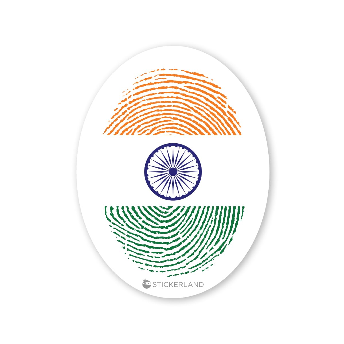 Buy Stickerland India Fingerprint Indian Sticker 4x5 CM (Pack of 1 ...
