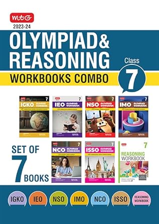 Amazon.co.jp: MTG Olympiad Workbook and Reasoning Book Class 7 Combo for NSO-IMO-IEO-NCO-IGKO ...