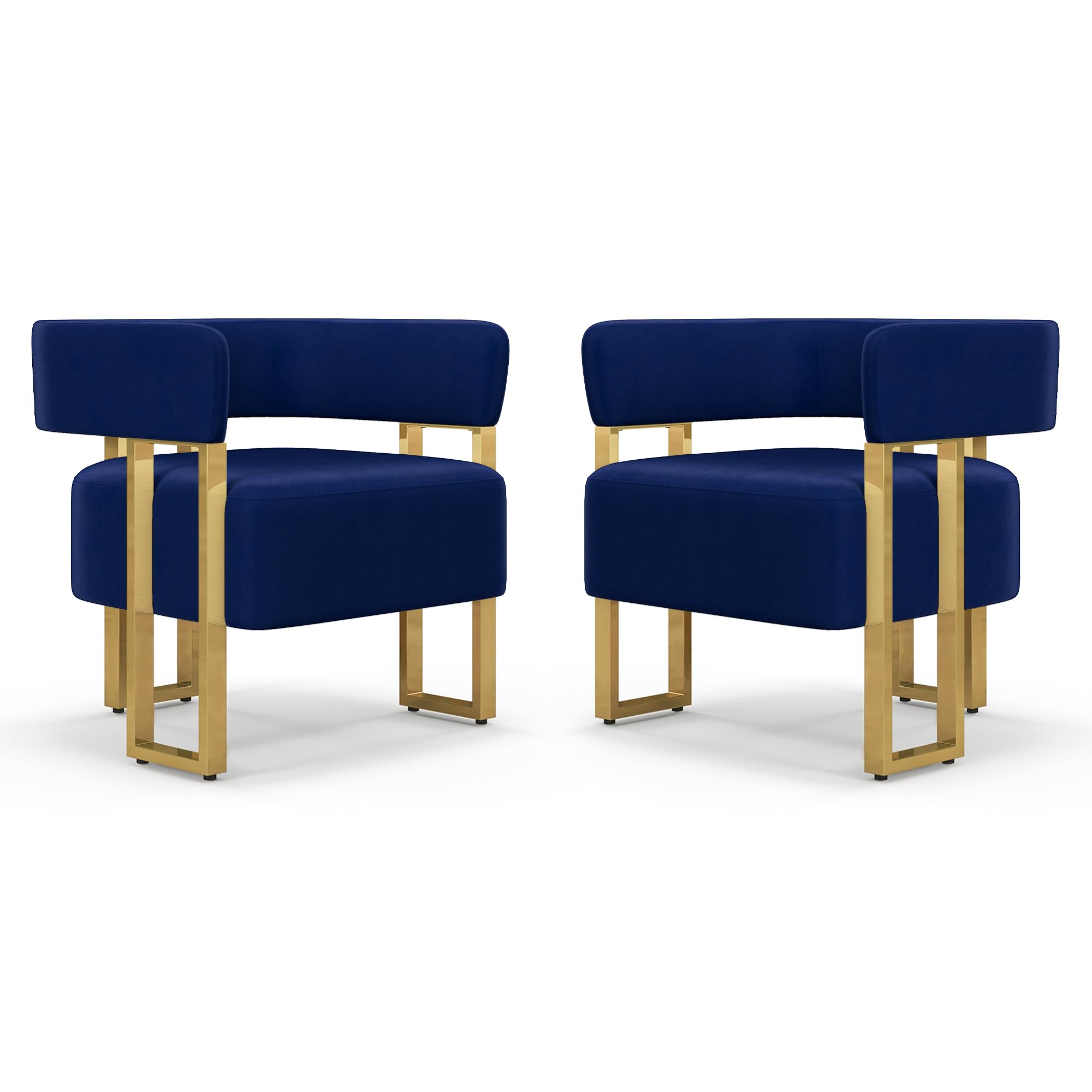 Amazon.com: AODAILIHB Velvet Accent Chairs Set of 2, Modern Upholstered ...