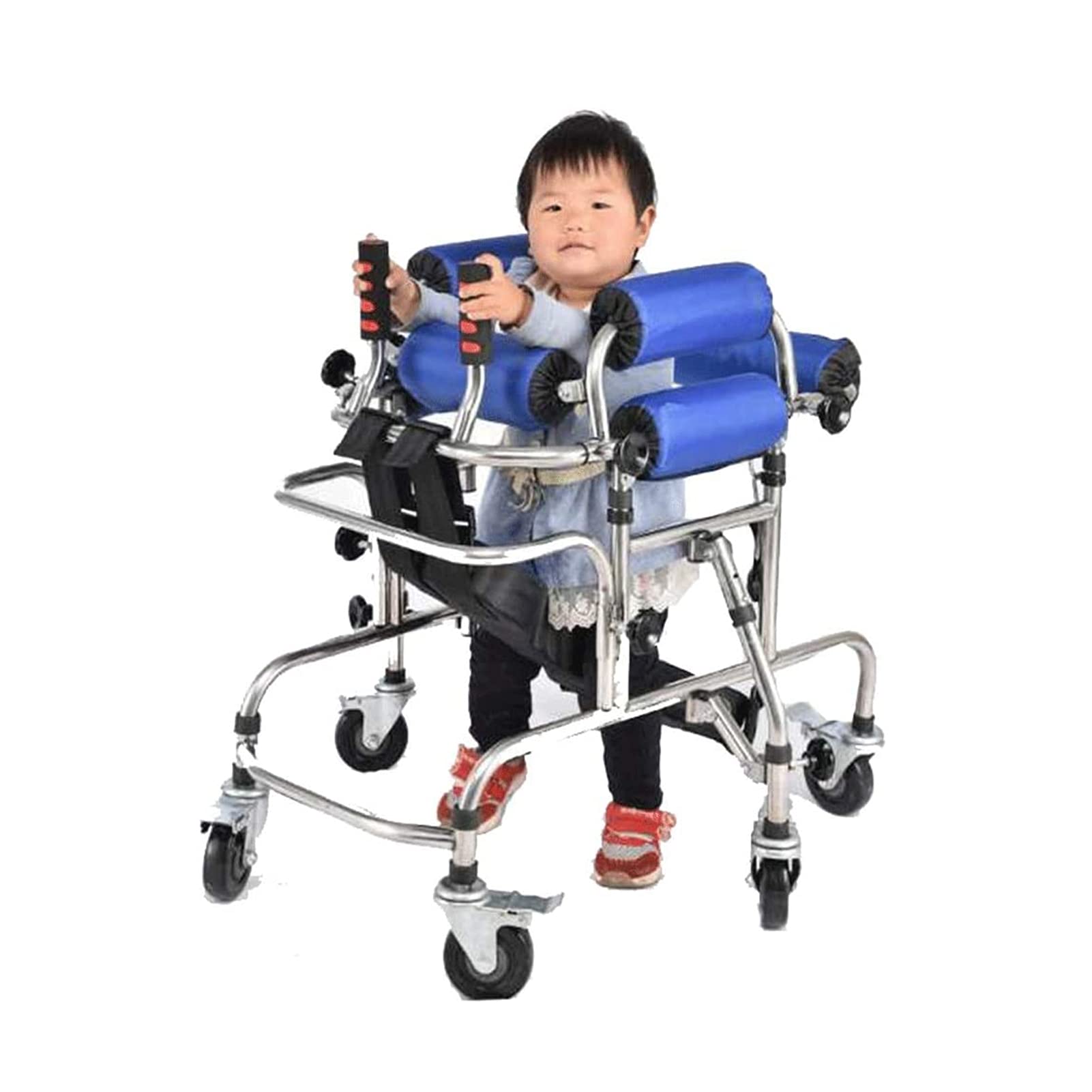 Joyfitness 6 Rounds Childrens Wheeled Brake Walker Child Standing Frame ...