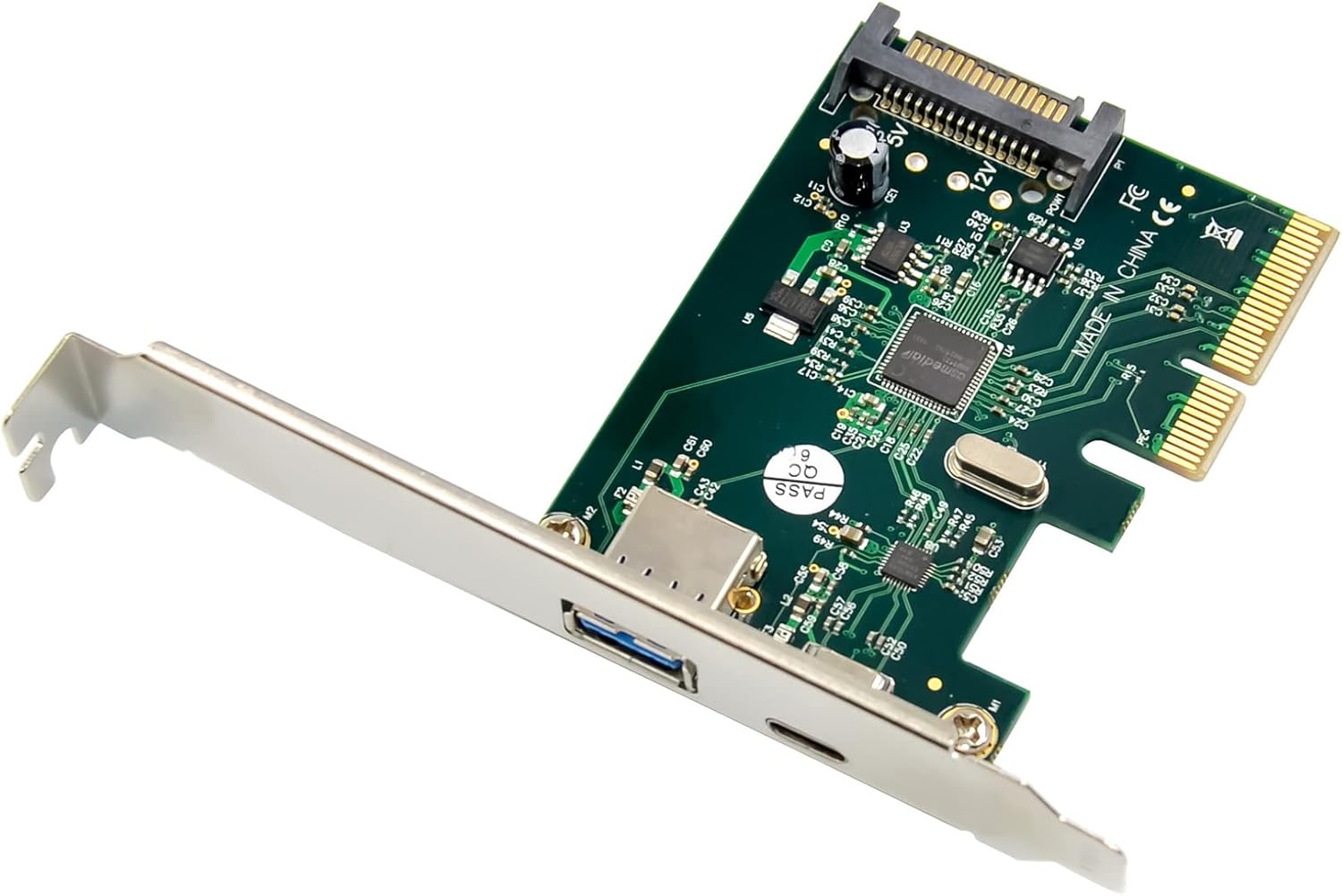 DriverGenius 10Gbps USB 3.2 Gen 2 PCI Express PCIe Card w/ 1x USB-C & 1 ...