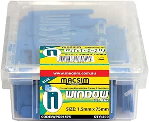 Macsim Window Packer 200-Piece Set, 1.5 x 75 mm Size, Blue : Amazon.com ...
