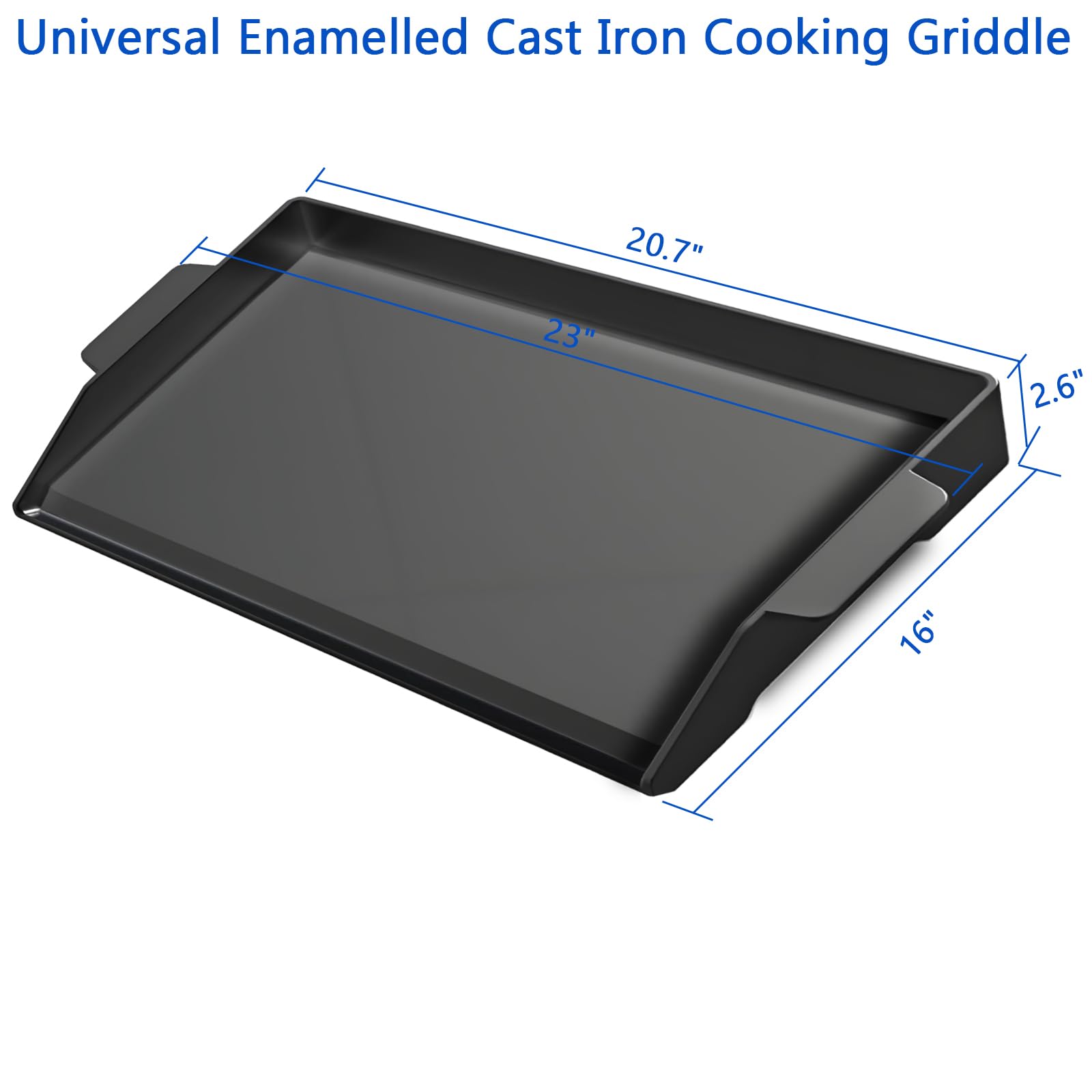 Snapklik.com : Cooking Griddle Plate For All Gas Grills, 23" X 16 ...