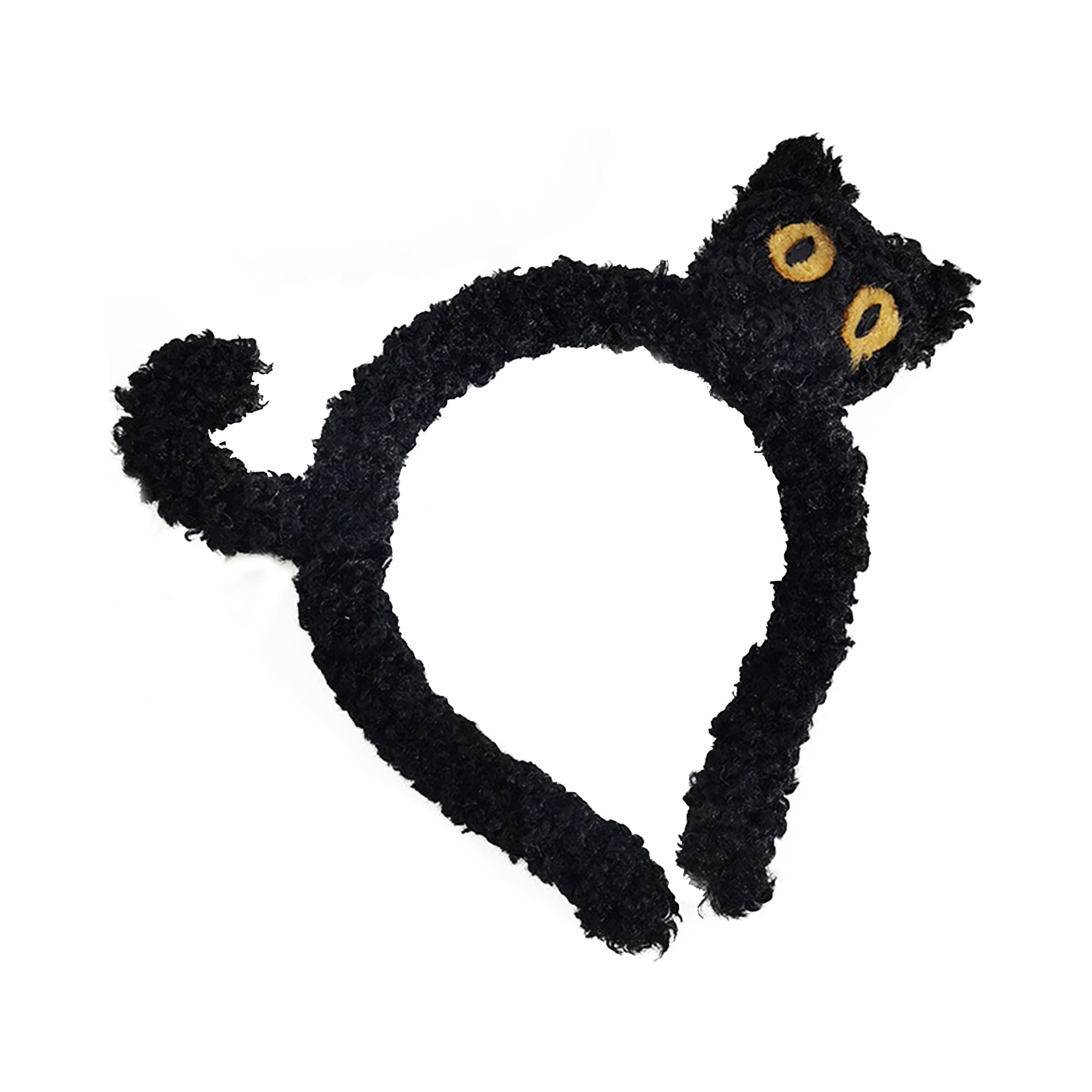 AEGYPIUS Black Cat Ears, 5.11 Inches Soft Plush Cat Ears Black Cat Ears ...