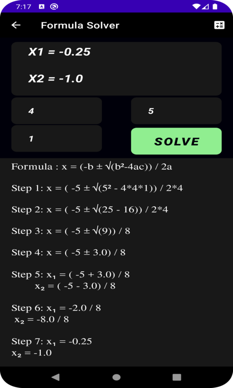 Formula Solver - App on Amazon Appstore