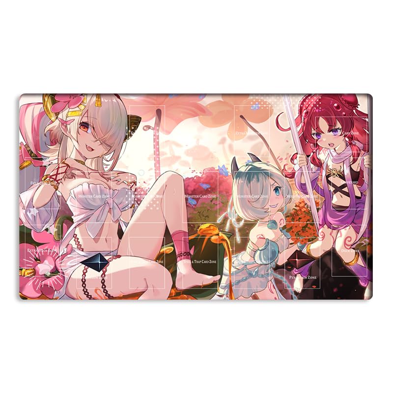 Amazon.com: New Mlikemat Playmat Traptrix Girls TCG CCG OCG Trading Card Game Mat with Zones ...