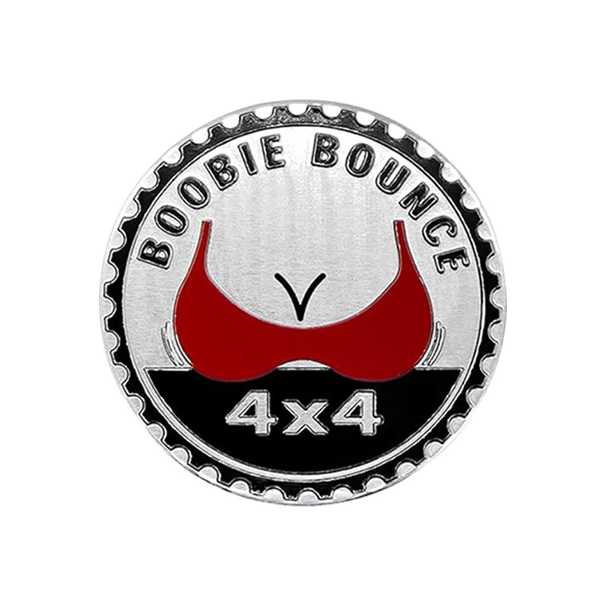 Amazon.com: Booble Bounce Badge Rated Car Emblem, 4 x 4 3D Metal Car Badge Decals Stickers Round ...