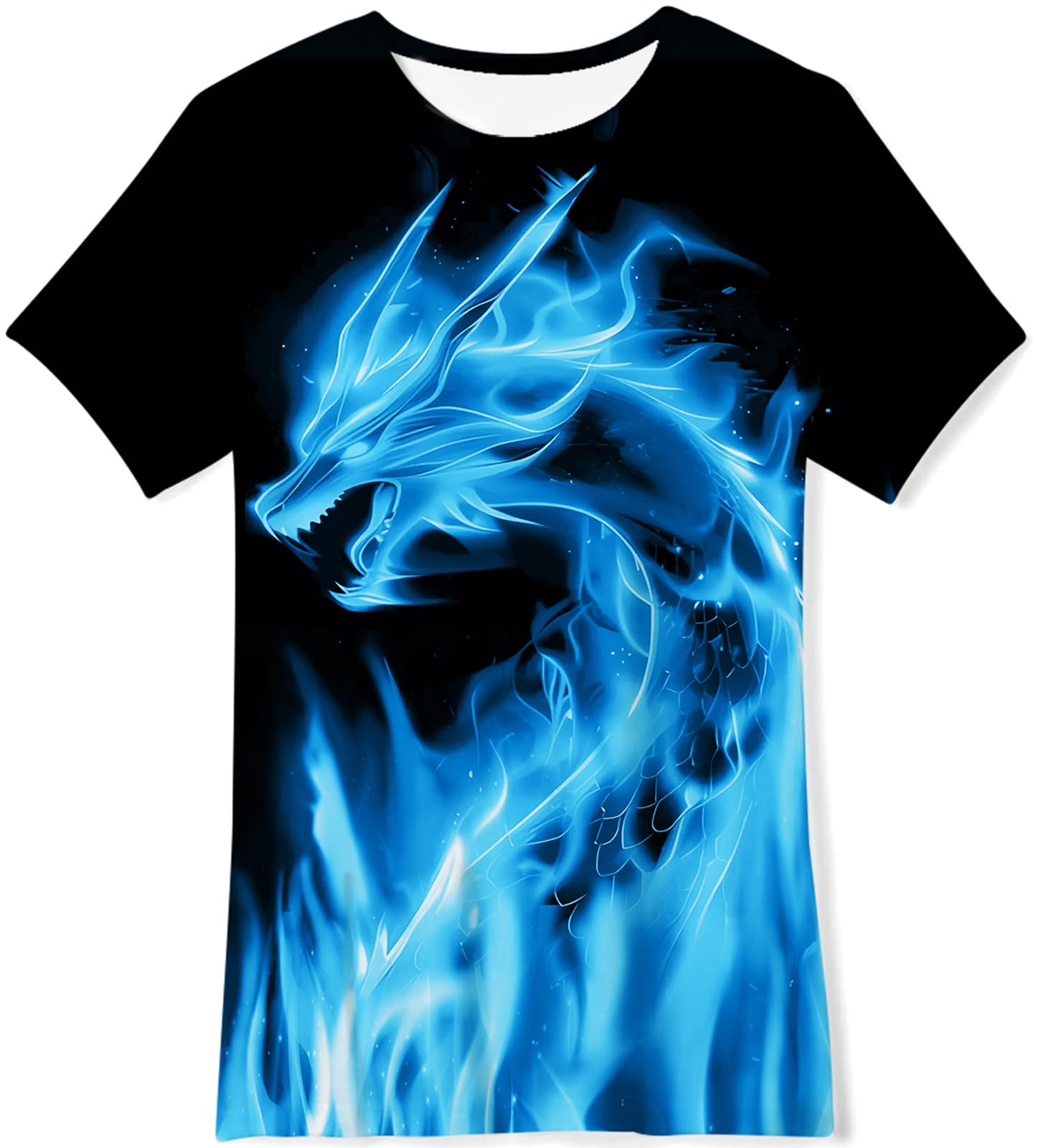 RAISEVERN Boys Dragon Shirts Summer Short Sleeve 3D Print T-Shirts ...