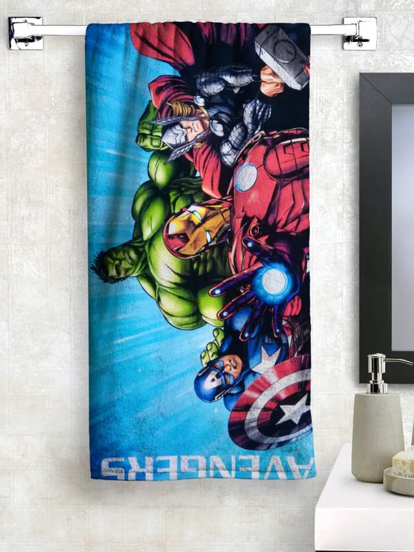 Athom Living Marvel Avengers Kids Bath Towel 350 GSM 60x120 cm : Amazon ...