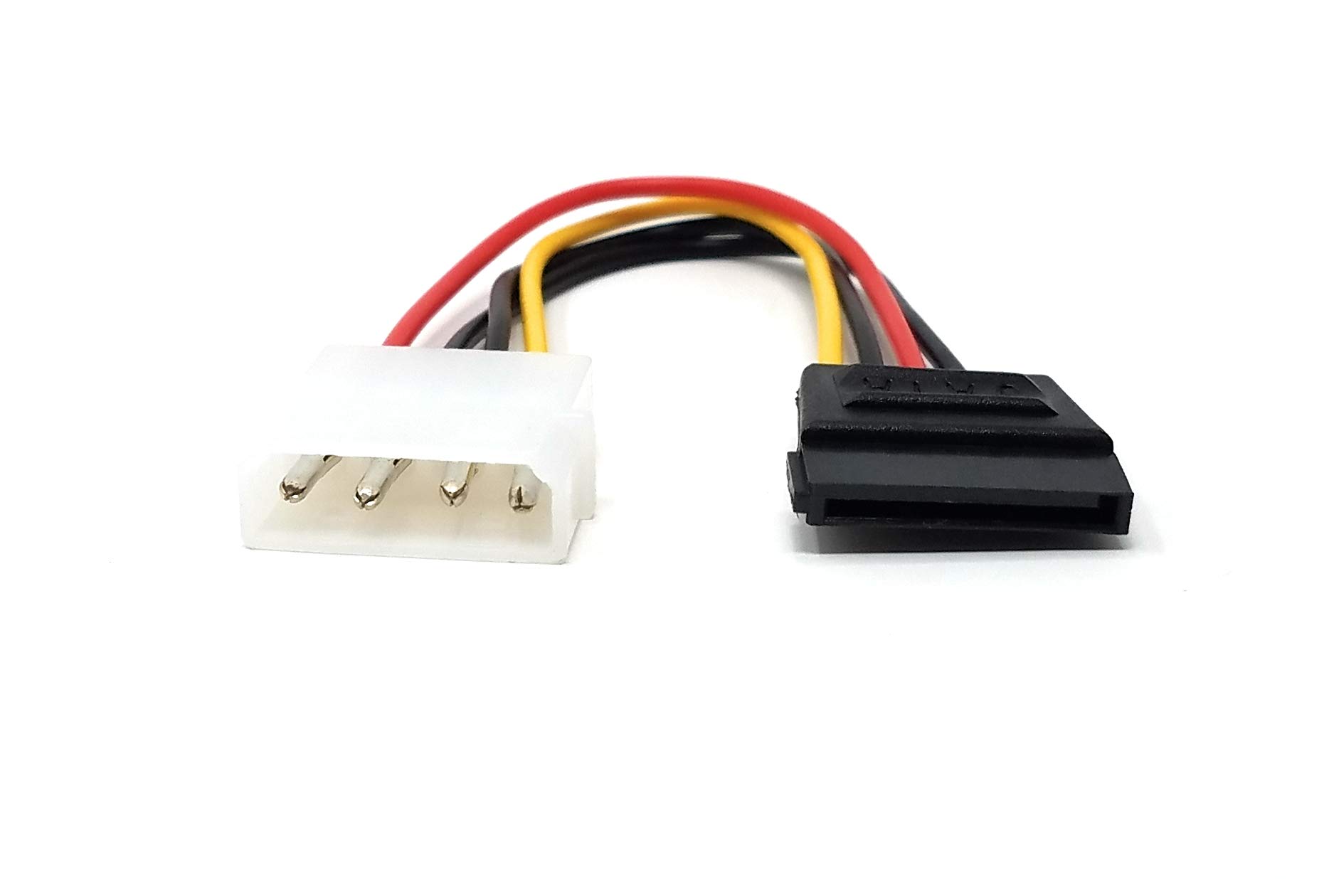Buy MainCore 20cm 4 pin Molex to SATA 15 pin Power Cable, LP4 to SATA ...