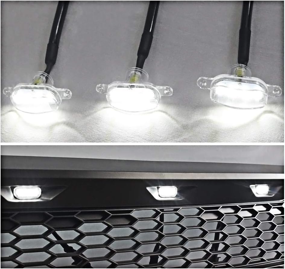 Amazon.com: 3 PCS LED Grille Lights Fit for 2004-2019 Ford F150 F250 ...