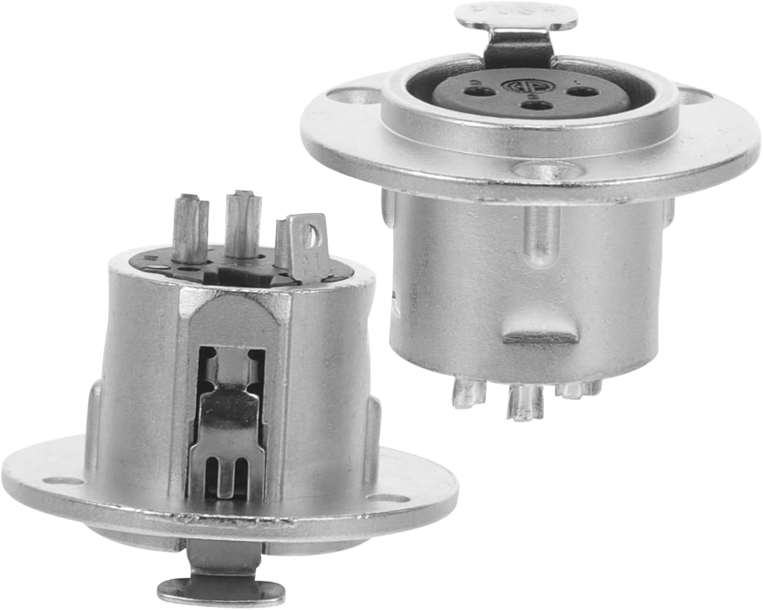 Amazon.com: Totority 2pcs Microphone Socket Female Panel Mount Speaker ...