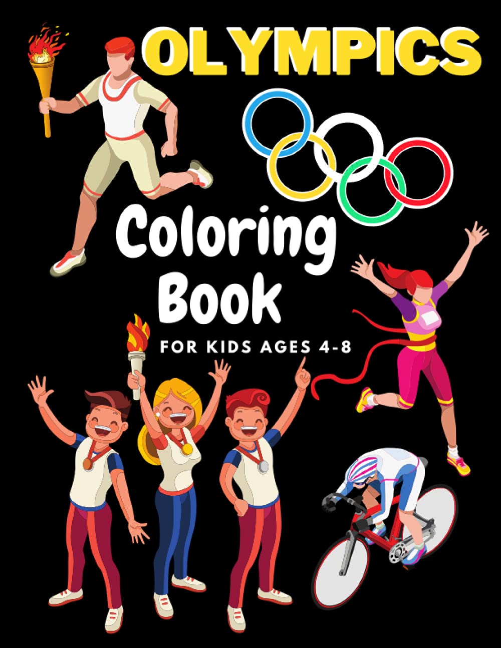 Buy Olympics Coloring Book For kids ages 4-8: Tokyo 2020 -2021 Olympic ...