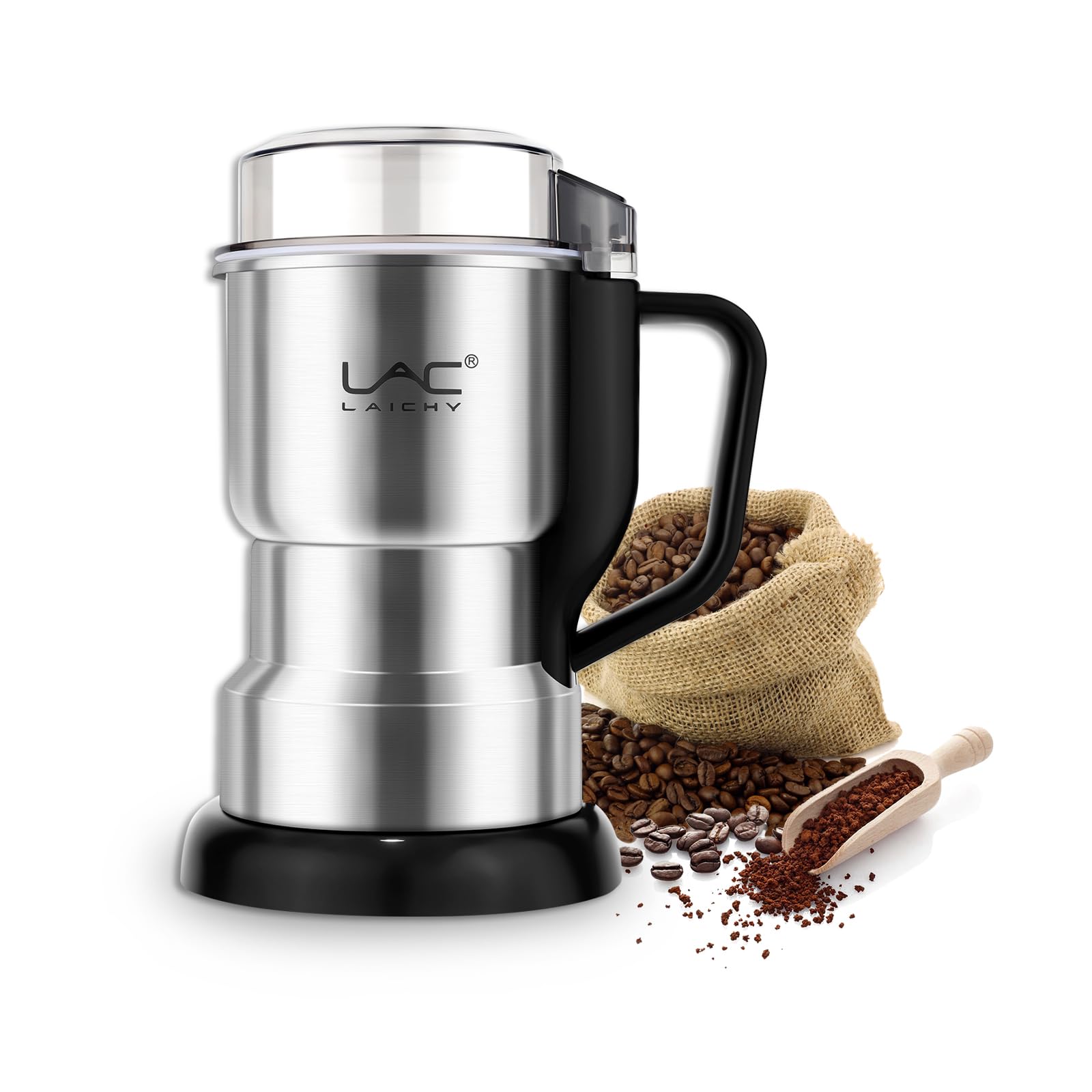 Amazon.com: Coffee Grinder Electric with handle, Mini Spice Grinder ...