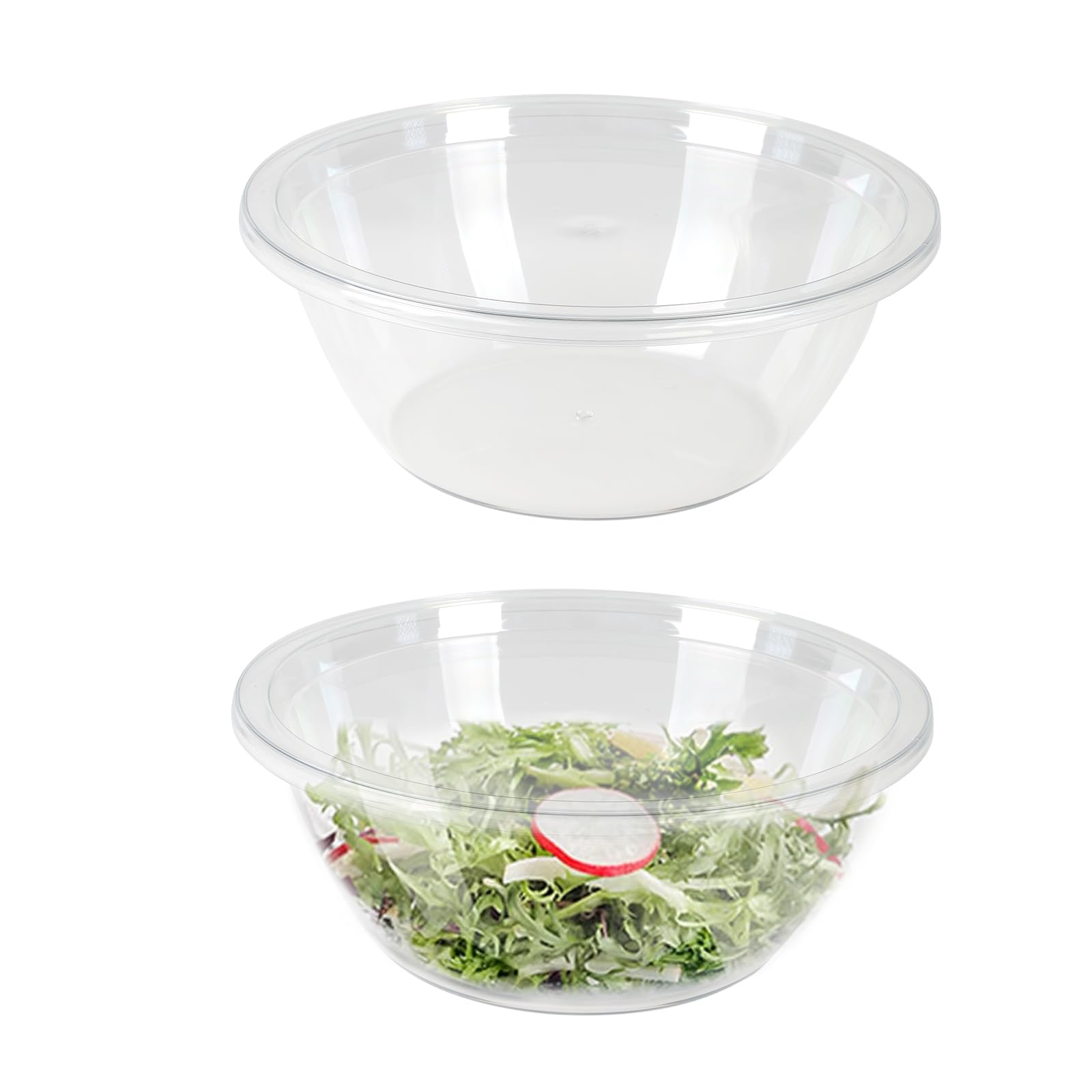 Amazon.com: Yomjarl 2 pack Large Mixing Bowl 5 Quart Big Plastics Bowl ...