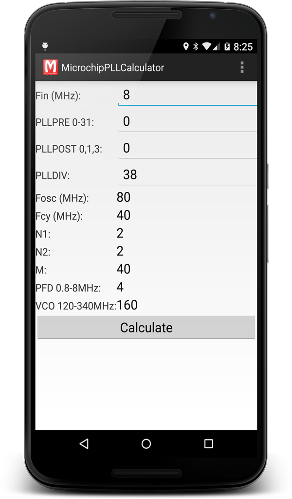 Microchip PLL Calculator - App on Amazon Appstore