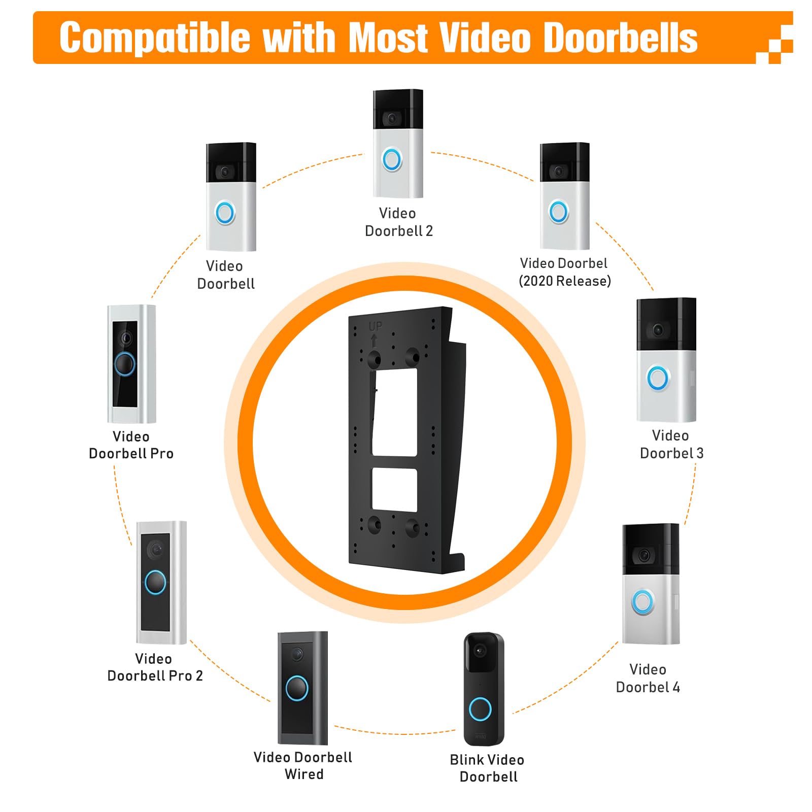 Snapklik.com : Sibada Vinyl Siding Angle Adjustment Doorbell Mount For ...