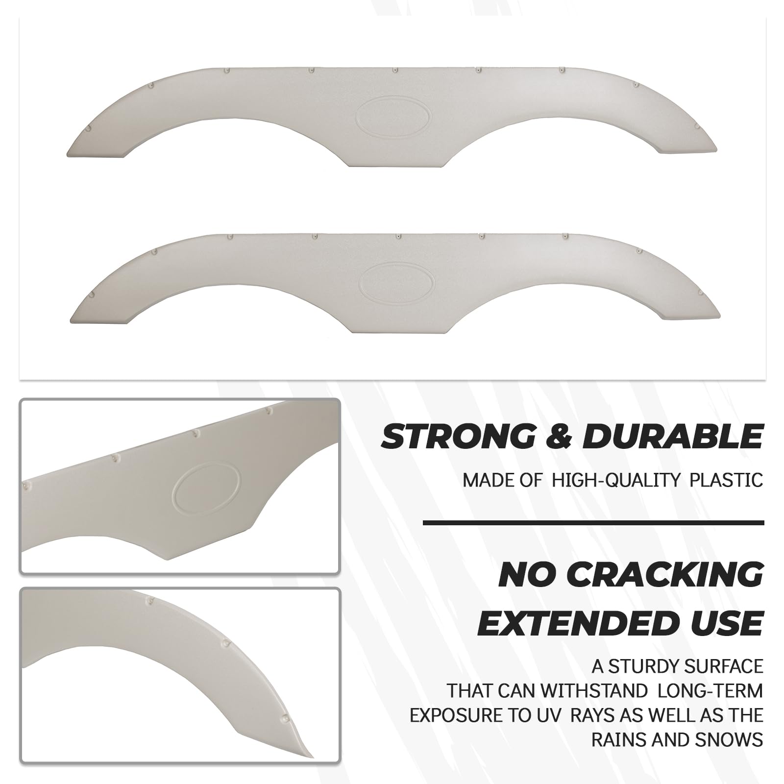 Snapklik.com : Tandem Trailer Fender Skirt For RVs Campers And Trailers ...