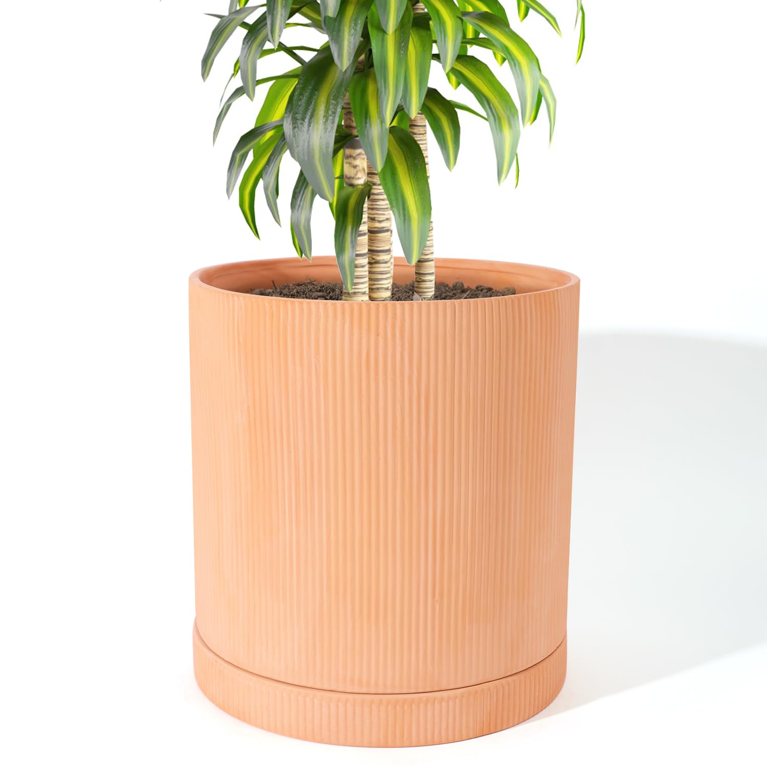Lovely Ran Large 10 Inch Terracotta Plant Pot with Drainage Hole and ...